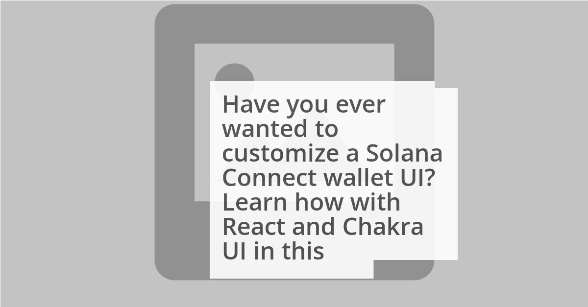 React Jobs on LinkedIn: Creating a Custom Solana Connect Wallet UI with ... React Jobs on LinkedIn: Creating a Custom Solana Connect Wallet UI with ...
