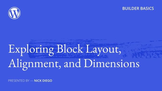 WordPress on LinkedIn: Builder Basics: Exploring Block Layout ... WordPress on LinkedIn: Builder Basics: Exploring Block Layout ...