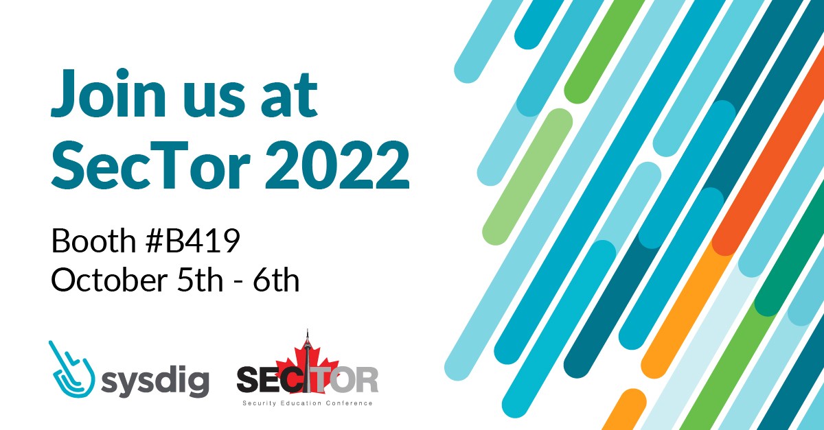 Philippe Darley on LinkedIn: SecTor 2022 – Sysdig Philippe Darley on LinkedIn: SecTor 2022 – Sysdig