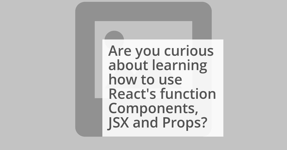 React Jobs on LinkedIn: Learning React: Function Components, JSX & Props React Jobs on LinkedIn: Learning React: Function Components, JSX & Props