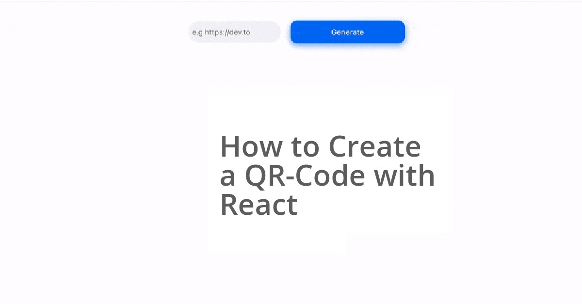React Jobs on LinkedIn: How to Create a QR-Code with React React Jobs on LinkedIn: How to Create a QR-Code with React