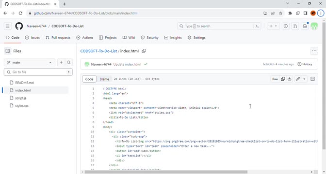 Naveen Kumar on LinkedIn: #task1 #internship #javascriptdeveloper # ... Naveen Kumar on LinkedIn: #task1 #internship #javascriptdeveloper # ...