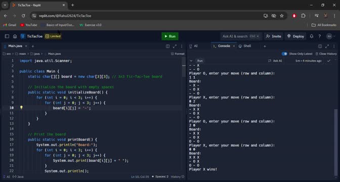 Rahul Raj on LinkedIn: #java #oop #programming #tictactoe # ... Rahul Raj on LinkedIn: #java #oop #programming #tictactoe # ...