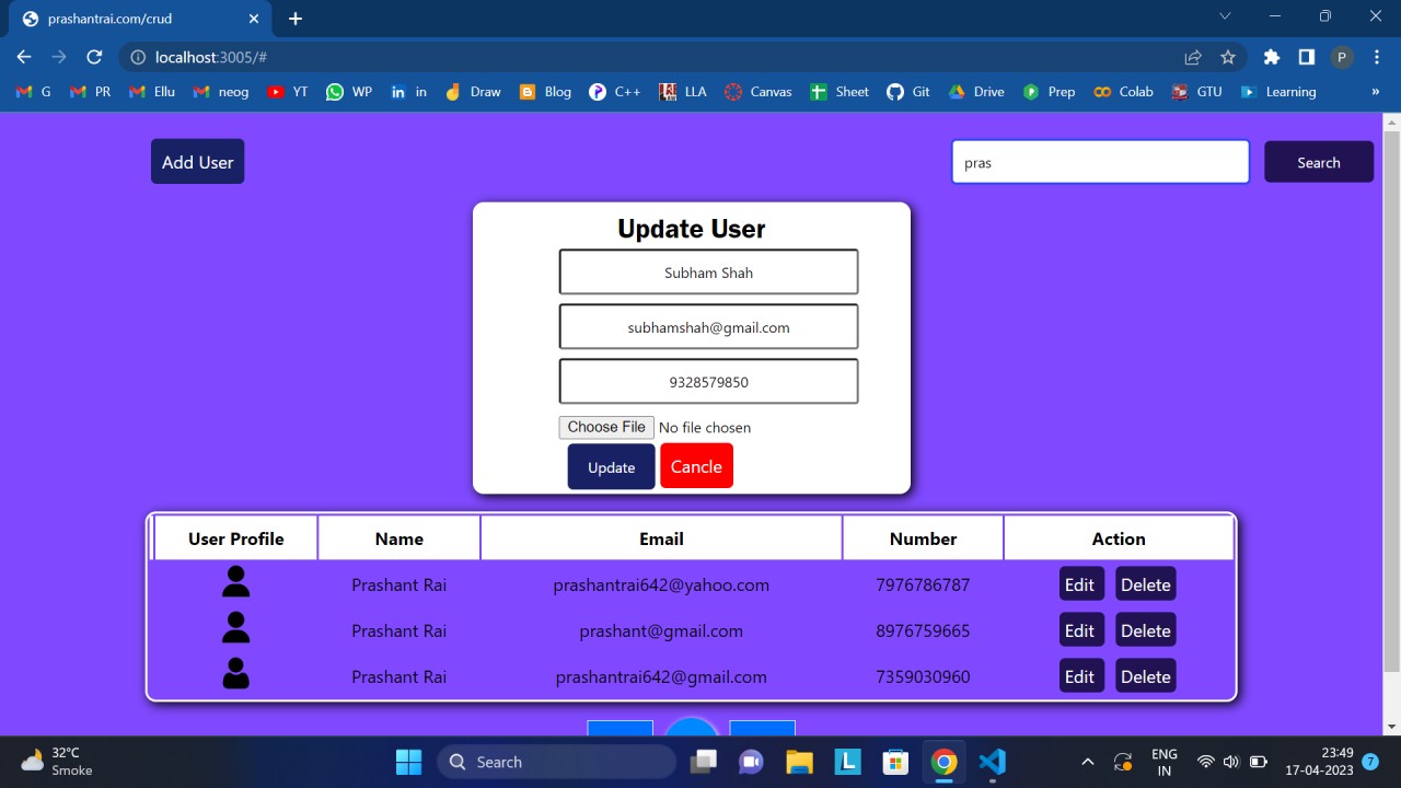 Prashant Rai on LinkedIn: #crud #project #nodejs #mongodb #query #ajax ... Prashant Rai on LinkedIn: #crud #project #nodejs #mongodb #query #ajax ...