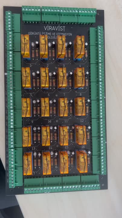 20 adet motorun SCADA ve lokal kontrolünü mümkün kılan devre kartı ... 20 adet motorun SCADA ve lokal kontrolünü mümkün kılan devre kartı ...
