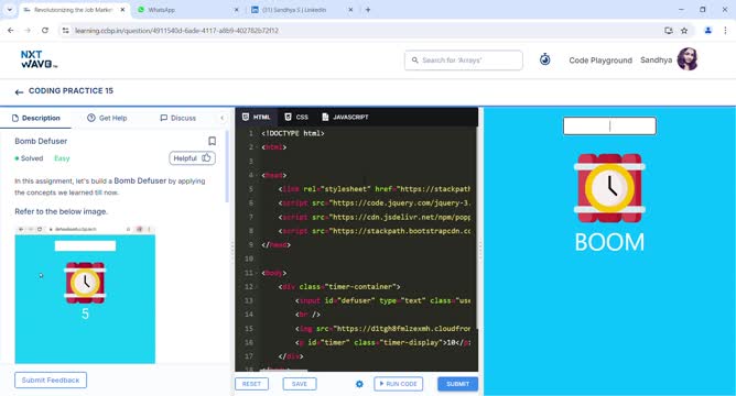 Sandhya S on LinkedIn: #day85 #100daysofcodingchallenge #javascript # ... Sandhya S on LinkedIn: #day85 #100daysofcodingchallenge #javascript # ...