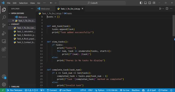 Naveen Rawat on LinkedIn: #codsoftinternship #pythonprogramming Naveen Rawat on LinkedIn: #codsoftinternship #pythonprogramming