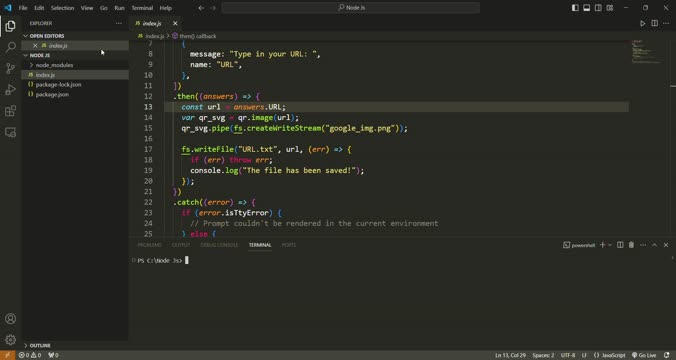 #nodejs #javascript #qrcode #inquirer #npm #coding #developer #tech ... #nodejs #javascript #qrcode #inquirer #npm #coding #developer #tech ...