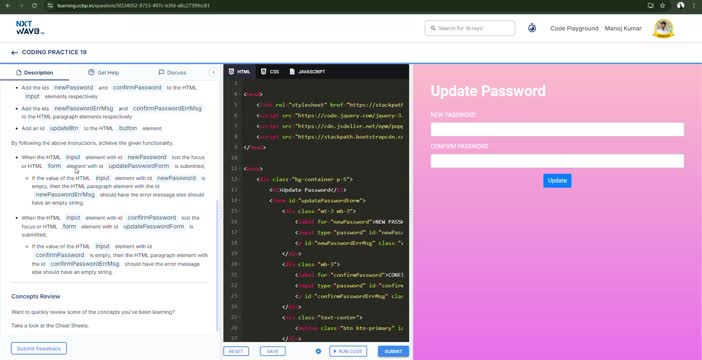 Manoj Kumar Pendem on LinkedIn: #webdevelopment #javascript #coding # ... Manoj Kumar Pendem on LinkedIn: #webdevelopment #javascript #coding # ...