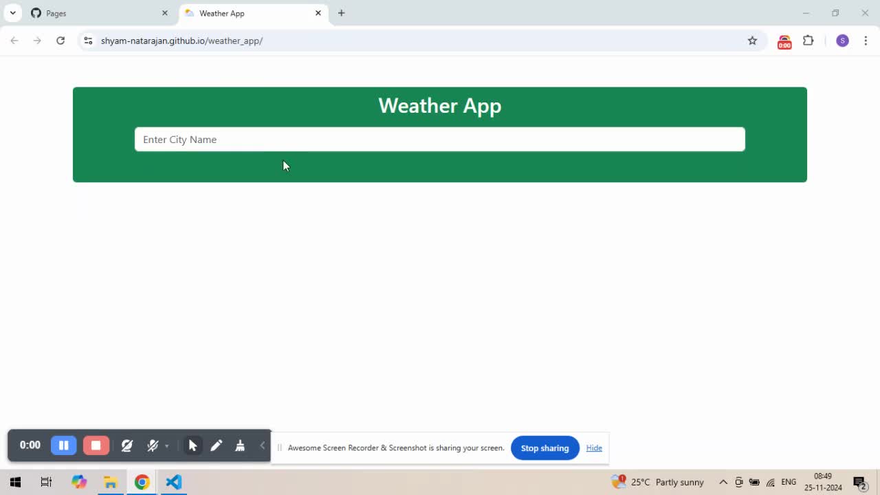 Shyam N on LinkedIn: #reactjs #weatherapp #webdevelopment # ... Shyam N on LinkedIn: #reactjs #weatherapp #webdevelopment # ...