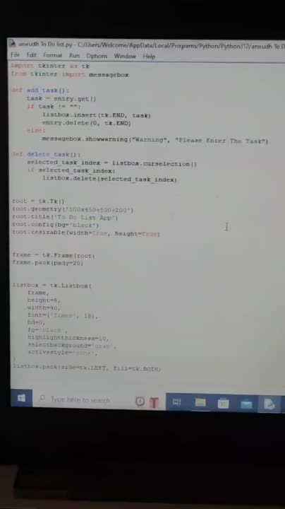 How to do a To-Do List App with Python | Anirudh Vishal R posted on the ... How to do a To-Do List App with Python | Anirudh Vishal R posted on the ...