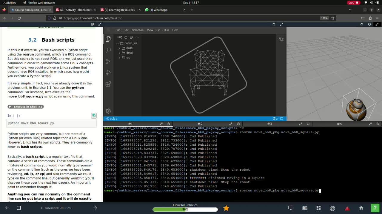 Learned about robotics with The Construct | Mohammad Shahil A S posted ... Learned about robotics with The Construct | Mohammad Shahil A S posted ...