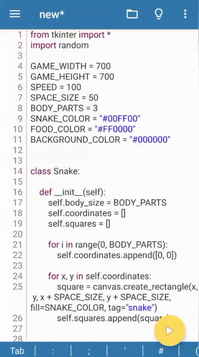Aniket Kakpure on LinkedIn: Task : 3 completed Task name : Make a Snake ... Aniket Kakpure on LinkedIn: Task : 3 completed Task name : Make a Snake ...