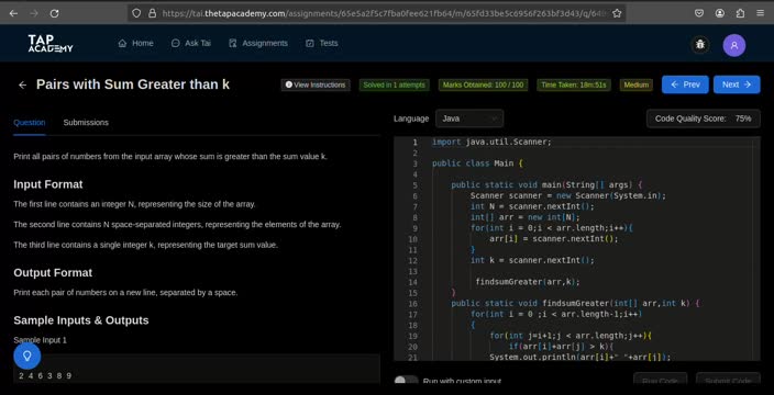 Arun Kumar S on LinkedIn: #everyone #arraypairs #coding #java # ... Arun Kumar S on LinkedIn: #everyone #arraypairs #coding #java # ...