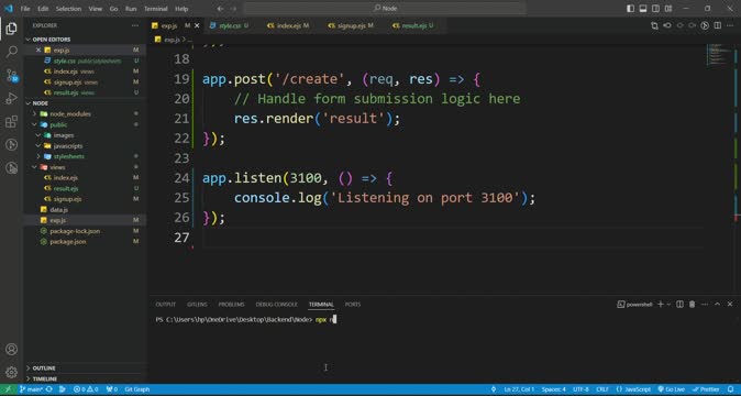 Atul Raj Gupta on LinkedIn: #webdevelopment #nodejs #express #ejs # ... Atul Raj Gupta on LinkedIn: #webdevelopment #nodejs #express #ejs # ...