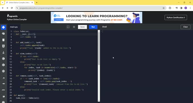 Coded a Todo List using Python | SOWMYA V posted on the topic | LinkedIn Coded a Todo List using Python | SOWMYA V posted on the topic | LinkedIn