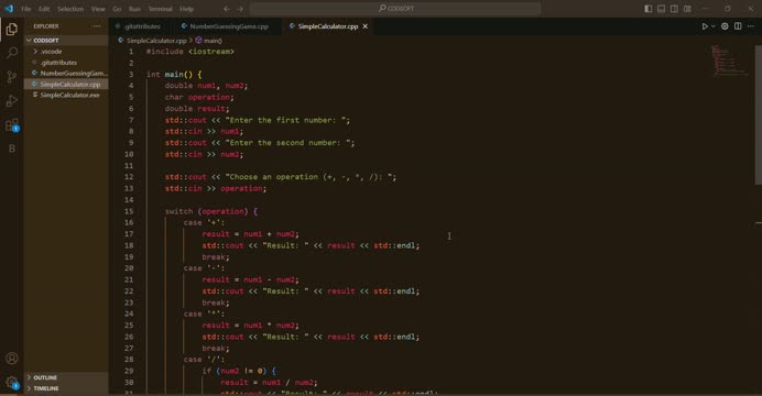Seian Nimesh on LinkedIn: #cplusplus #programming #internship #codsoft ... Seian Nimesh on LinkedIn: #cplusplus #programming #internship #codsoft ...