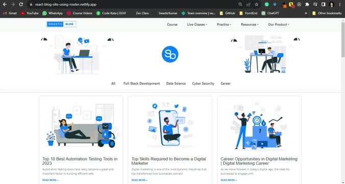 Swastic Kumar on LinkedIn: #react #router #bootstrap #guvi Swastic Kumar on LinkedIn: #react #router #bootstrap #guvi