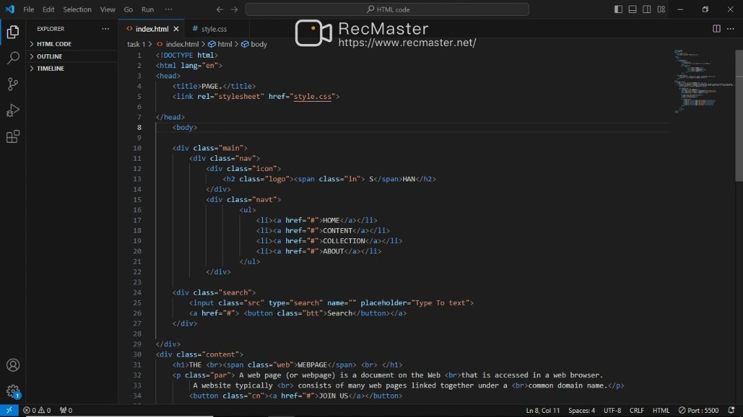 Designed a landing page using HTML and CSS | Sudharsan S posted on the ... Designed a landing page using HTML and CSS | Sudharsan S posted on the ...