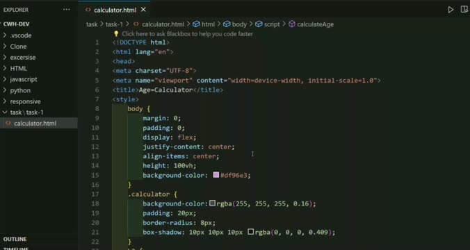 Mohd Shakir Siddiqui on LinkedIn: #webdevelopment #task #codealpha # ... Mohd Shakir Siddiqui on LinkedIn: #webdevelopment #task #codealpha # ...
