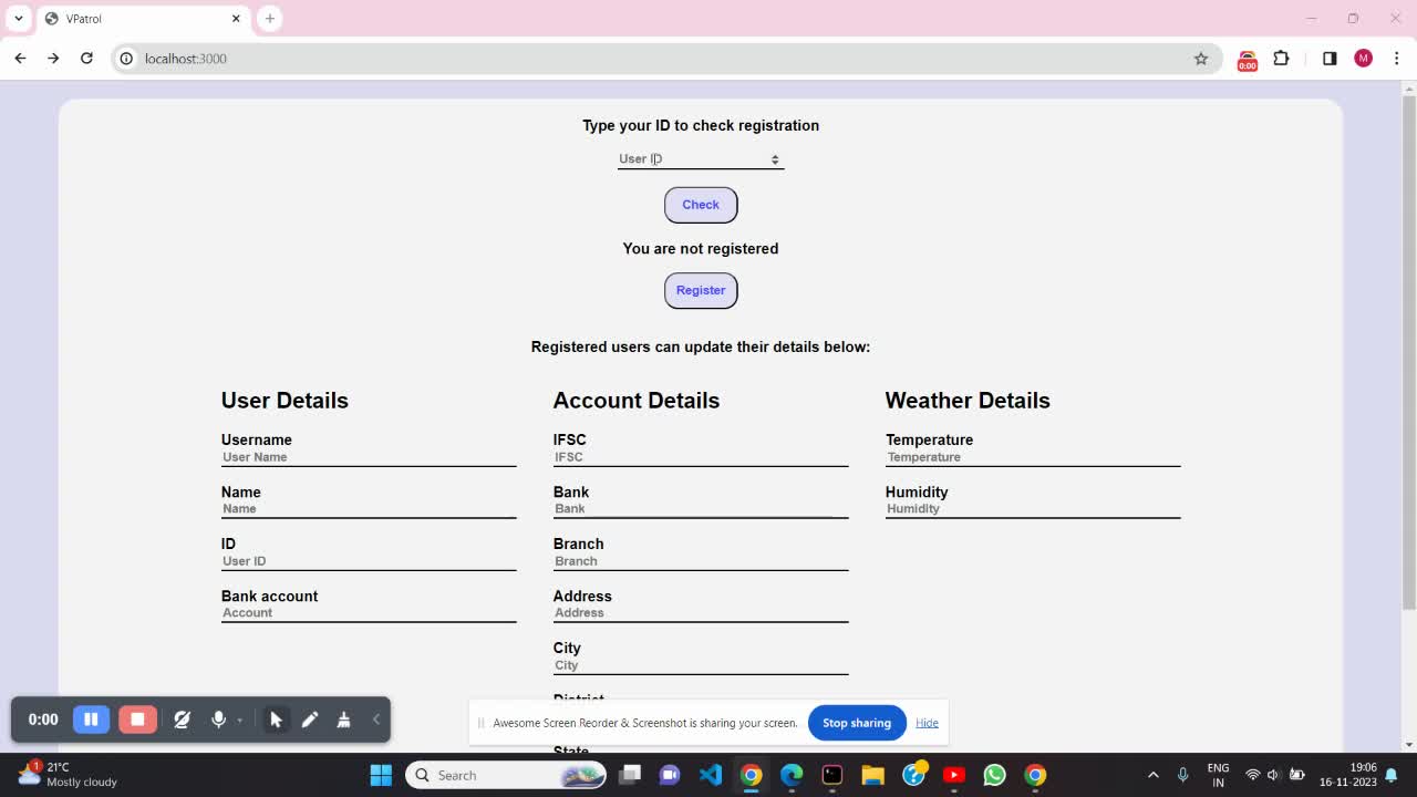 VPatrol: a Node.js project using OpenWeatherMap | Manan Rajput Chauhan ... VPatrol: a Node.js project using OpenWeatherMap | Manan Rajput Chauhan ...