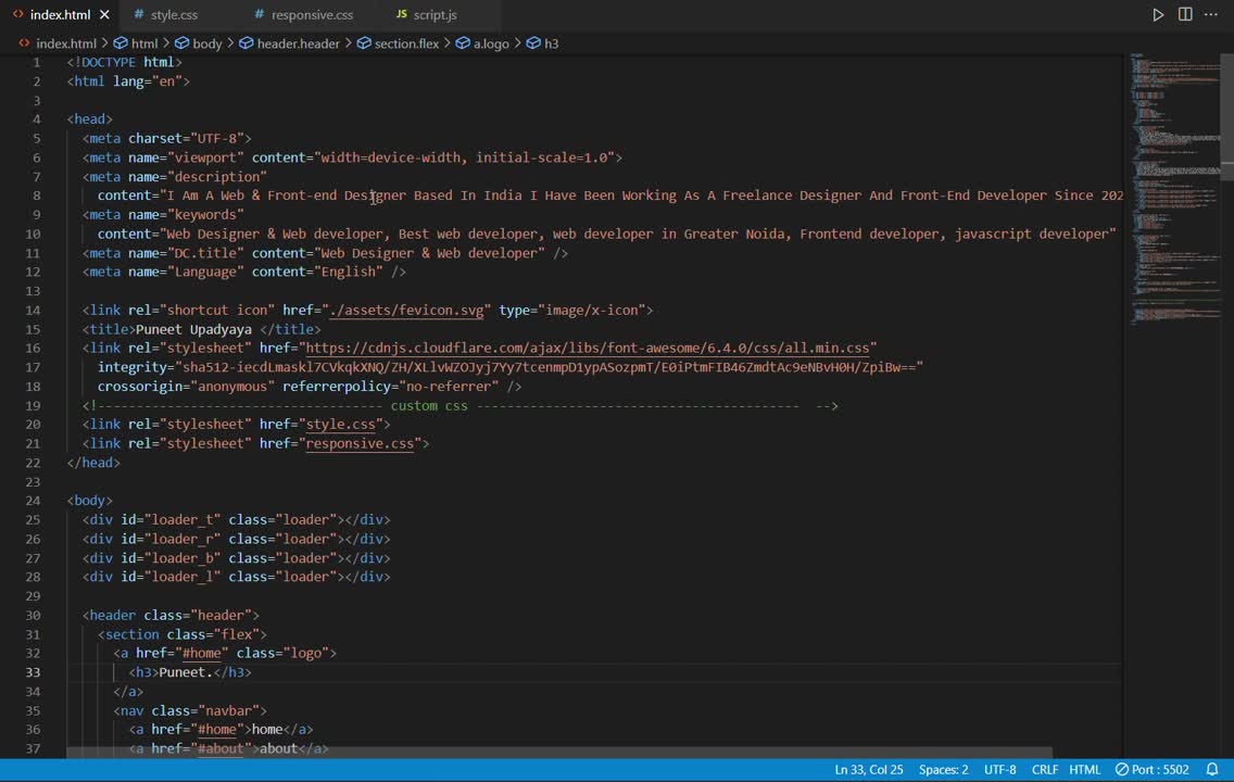 Puneet Upadyaya on LinkedIn: #webdevelopment #portfoliowebsite #html # ... Puneet Upadyaya on LinkedIn: #webdevelopment #portfoliowebsite #html # ...