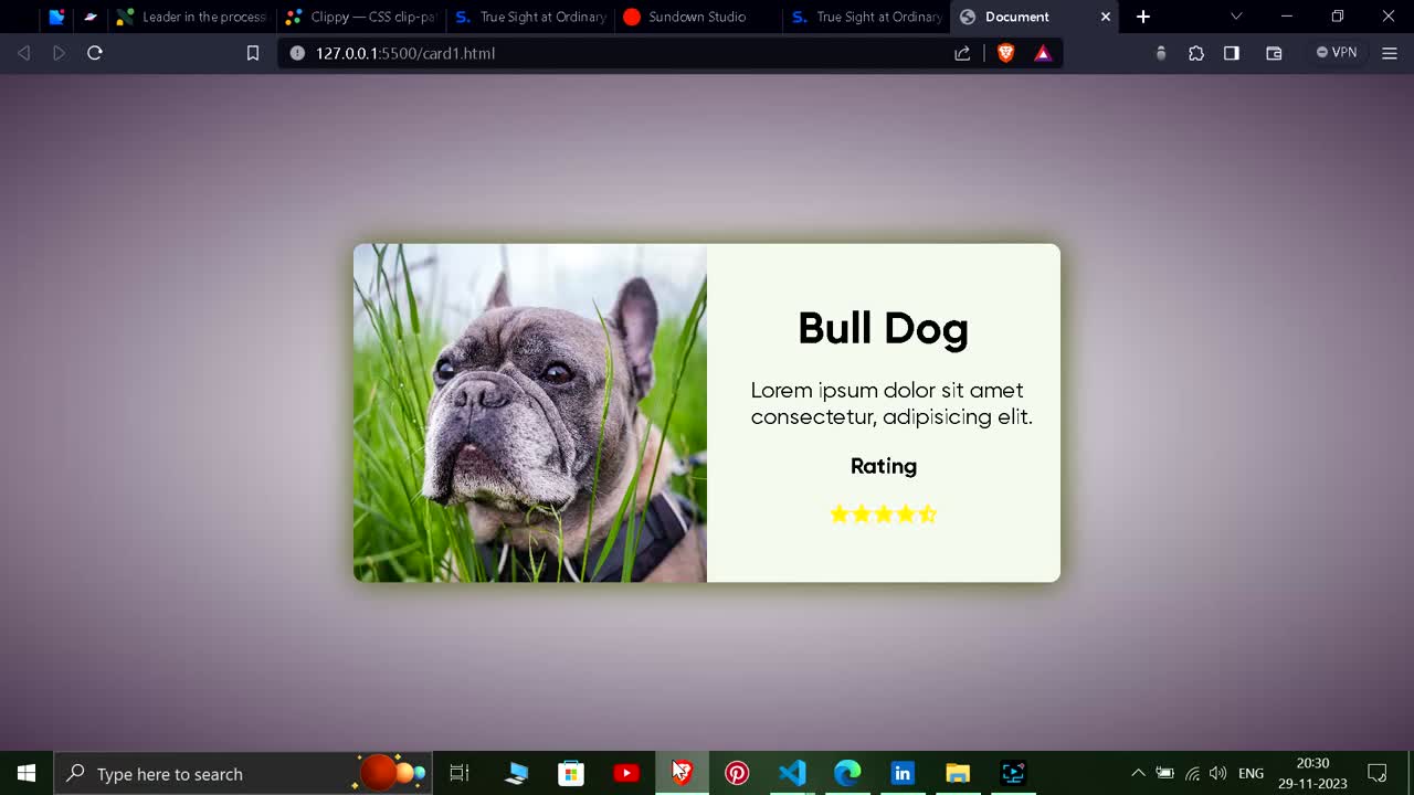 Dev Kumar Meena on LinkedIn: Created a responsive card using HTML and CSS Dev Kumar Meena on LinkedIn: Created a responsive card using HTML and CSS