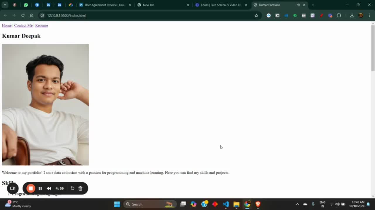 Deepak Kumar Mohanty on LinkedIn: #kumarai #html #webdevelopment #1of14 ... Deepak Kumar Mohanty on LinkedIn: #kumarai #html #webdevelopment #1of14 ...