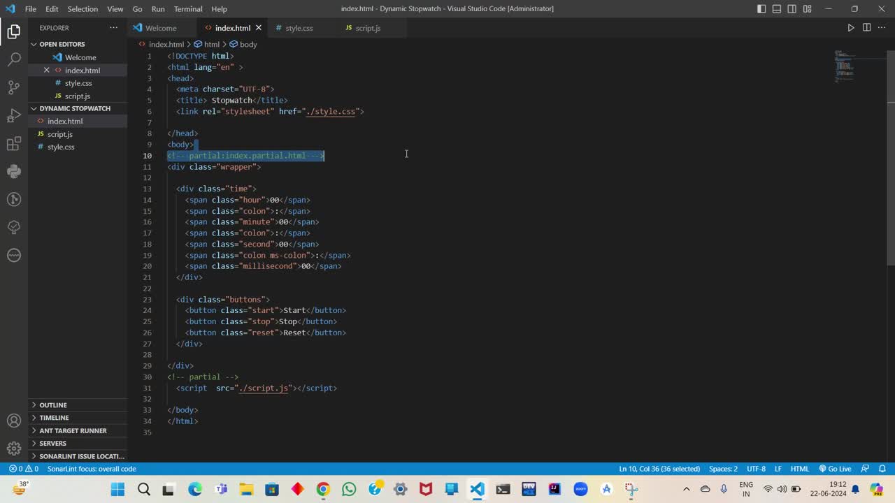 Designing a stopwatch using HTML, CSS, and JavaScript | Sachin . posted ... Designing a stopwatch using HTML, CSS, and JavaScript | Sachin . posted ...