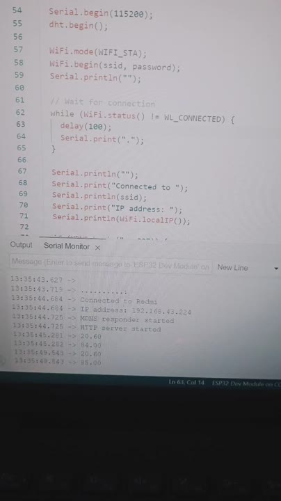 Mouris vinoth kumar on LinkedIn: #iot #esp32 #arduino #dht11 #webserver ... Mouris vinoth kumar on LinkedIn: #iot #esp32 #arduino #dht11 #webserver ...