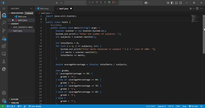 Gunn Bansal on LinkedIn: #java #programming #codsoft # ... Gunn Bansal on LinkedIn: #java #programming #codsoft # ...