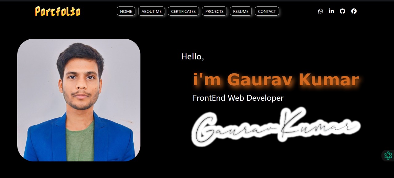 Gaurav Kumar on LinkedIn: #reactjs #webdevelopment #portfolio # ... Gaurav Kumar on LinkedIn: #reactjs #webdevelopment #portfolio # ...