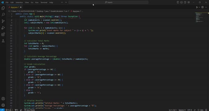 K. Lalitha Koushik on LinkedIn: #codsoft #javaprogramming K. Lalitha Koushik on LinkedIn: #codsoft #javaprogramming