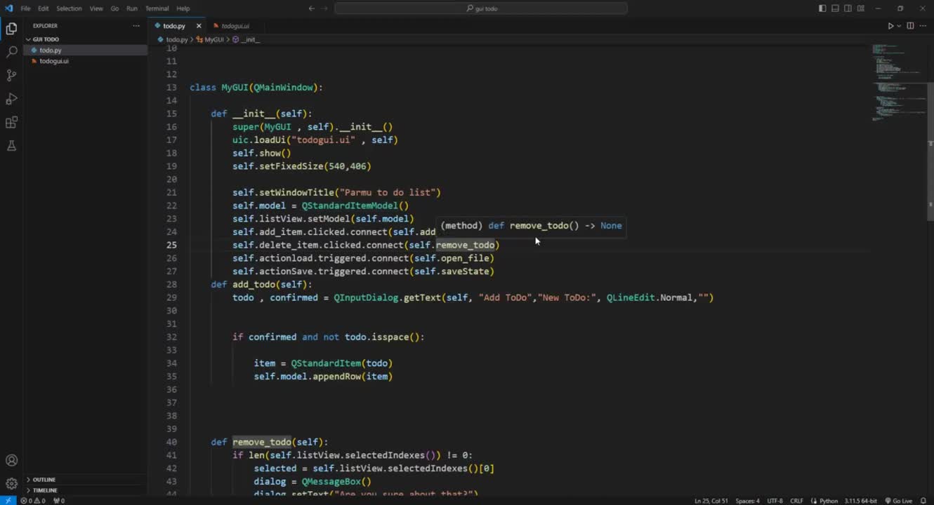 Shreyas Parameshwaran on LinkedIn: Python todo list using PyQt5 for CodSoft Shreyas Parameshwaran on LinkedIn: Python todo list using PyQt5 for CodSoft