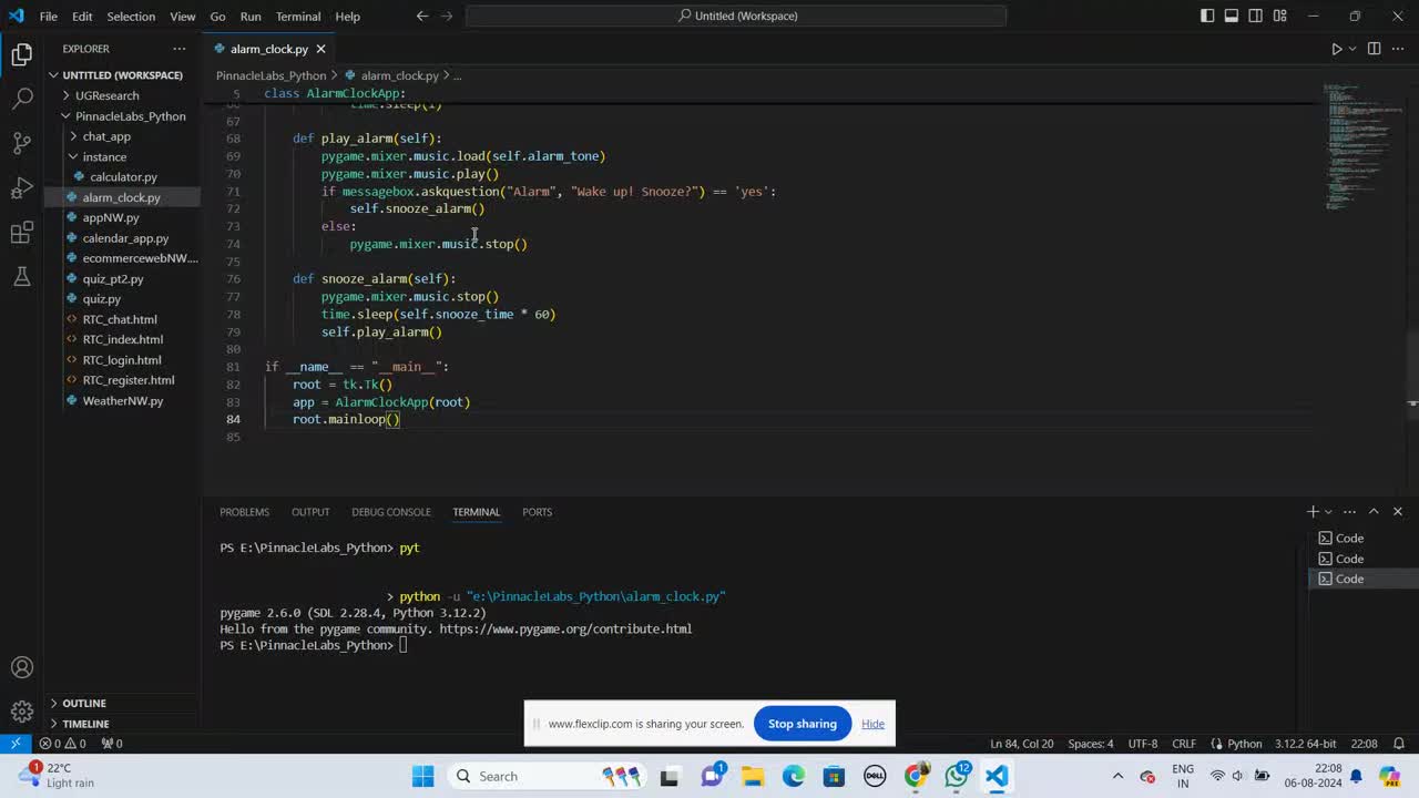 Ananya B Shetty on LinkedIn: #python #coding #pinnaclelabs #internship Ananya B Shetty on LinkedIn: #python #coding #pinnaclelabs #internship