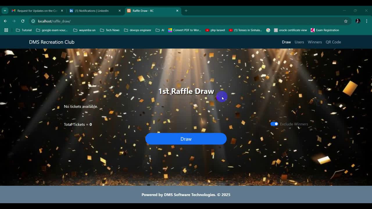 Isuru Wilwara on LinkedIn: 🎉 Raffle Draw System for DMS RC Club! 🎉 Our ... Isuru Wilwara on LinkedIn: 🎉 Raffle Draw System for DMS RC Club! 🎉 Our ...