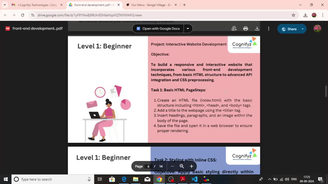 Completed Frontend Development Task 1 at Cognifyz | Sherlin Mahiba P ... Completed Frontend Development Task 1 at Cognifyz | Sherlin Mahiba P ...