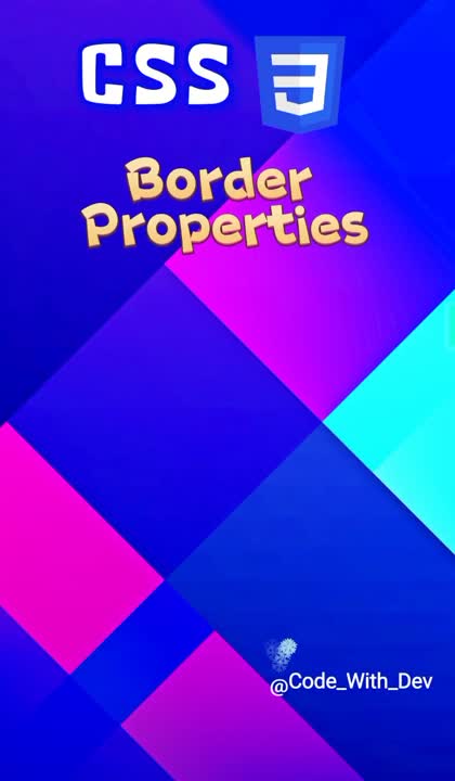 How to create border properties with html | Dev verma posted on the ... How to create border properties with html | Dev verma posted on the ...