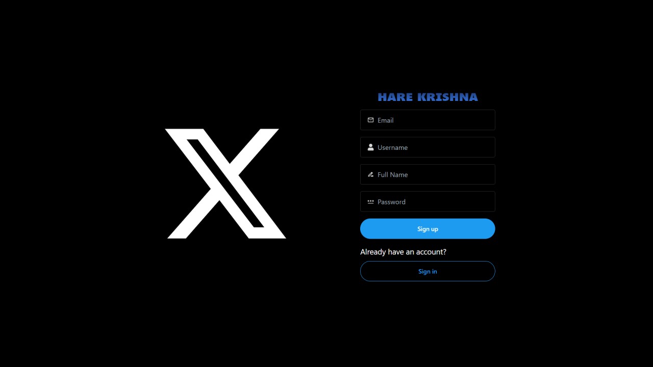 HARE KRISHNA: A Twitter clone with MERN stack | VILOK MASUTI posted on ... HARE KRISHNA: A Twitter clone with MERN stack | VILOK MASUTI posted on ...
