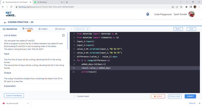 Syam Sundar Lanke on LinkedIn: #day51 #100daysofcodingchallenge #python ... Syam Sundar Lanke on LinkedIn: #day51 #100daysofcodingchallenge #python ...