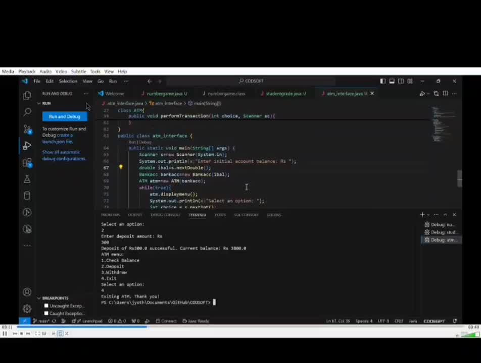 shivam bhardwaj on LinkedIn: #java #java #atminterface #programming # ... shivam bhardwaj on LinkedIn: #java #java #atminterface #programming # ...