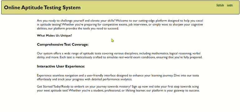 Designed and developed an aptitude testing system | md ahmadullah ... Designed and developed an aptitude testing system | md ahmadullah ...