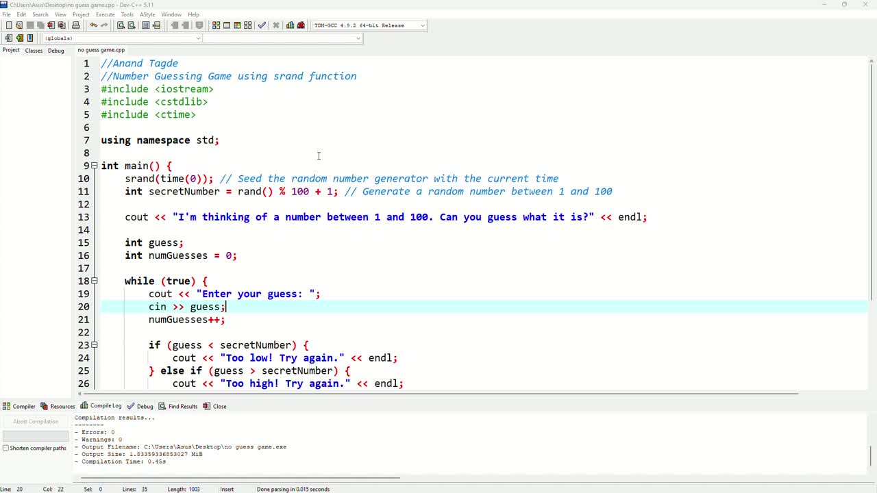#codsoft #cpp #internship | Anand Tagde #codsoft #cpp #internship | Anand Tagde