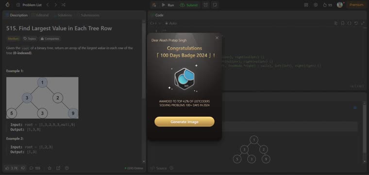 Akash Pratap Singh on LinkedIn: #leetcode100 #codingjourney #consistency Akash Pratap Singh on LinkedIn: #leetcode100 #codingjourney #consistency