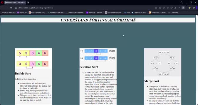 Abhinav Gupta on LinkedIn: #sortingalgorithms #webdevelopment # ... Abhinav Gupta on LinkedIn: #sortingalgorithms #webdevelopment # ...