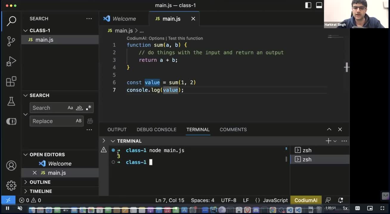 Learned JavaScript from Harkirat Singh | Jaskirat Singh posted on the ... Learned JavaScript from Harkirat Singh | Jaskirat Singh posted on the ...