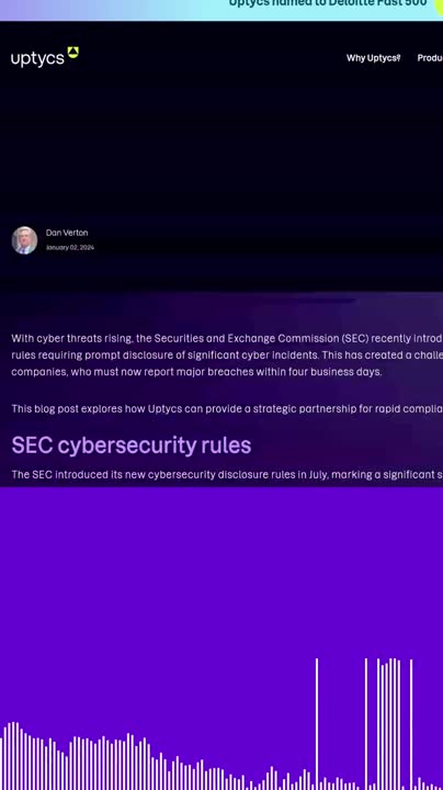 Trevor van Woerden @ INFUSE on LinkedIn: Uptycs covers New SEC ... Trevor van Woerden @ INFUSE on LinkedIn: Uptycs covers New SEC ...