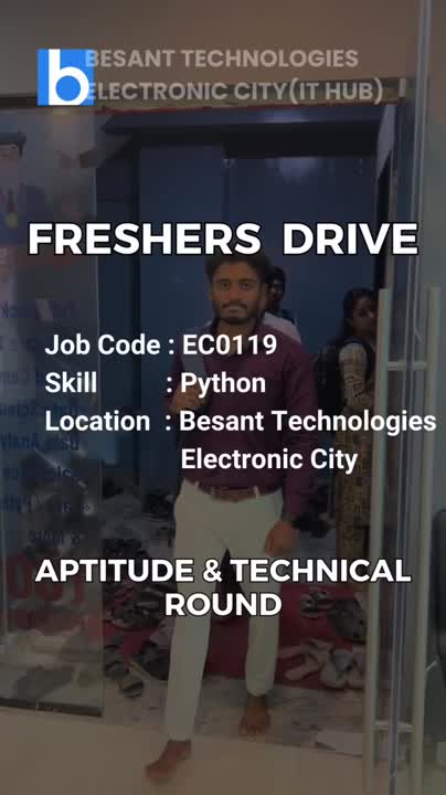 Besant Technologies Electronic City (IT Hub) on LinkedIn: *Python ... Besant Technologies Electronic City (IT Hub) on LinkedIn: *Python ...