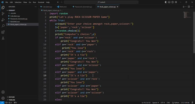 Shravani Dindore on LinkedIn: #codsoft #pythonprogramming #progress Shravani Dindore on LinkedIn: #codsoft #pythonprogramming #progress